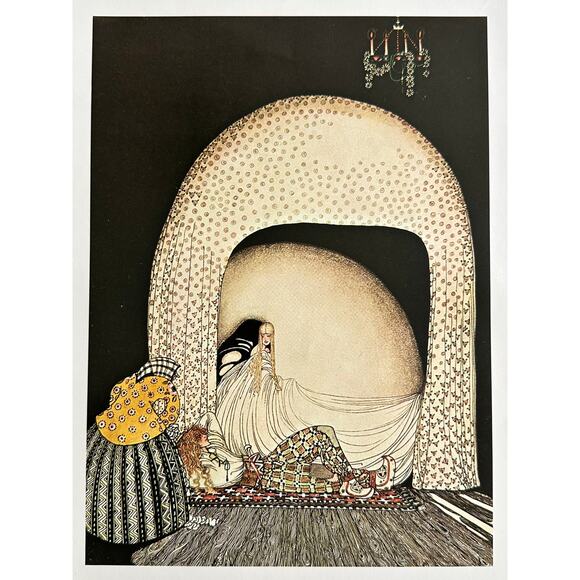 Art | Princess Waking Up The Widows Son Bedchamber Art Nouveau Kay ...